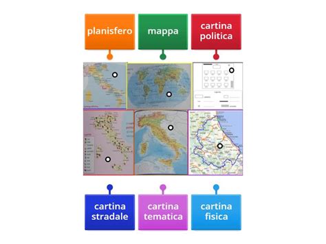 Le Carte Geografiche Labelled Diagram
