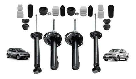 Kit Amortiguadores Cazoletas Crapo Topes Fuelles Gol Trend