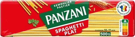 Panzani Pâtes Spaghetti Plat 500g Amazon fr Epicerie