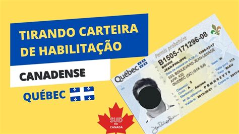 Tirando Carteira De Habilita O Canadense Qu Bec Youtube
