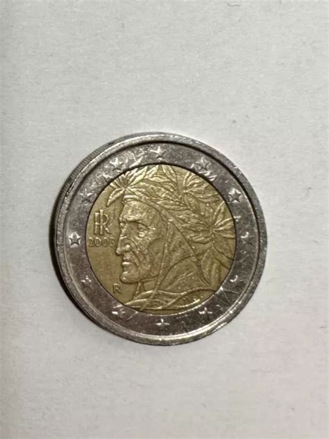 PIÈCE TRÈS RARE de 2 euros ITALIE 2003 Dante Alighieri R Monnaies