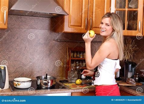 Woman Cooking Dinner Royalty Free Stock Images Image 14030429