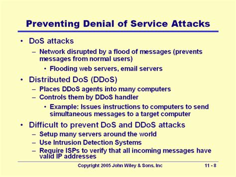 preventing denial of service attacks