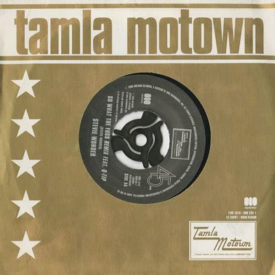 Stevie Wonder So What The Fuss 7inch Tamla Motown
