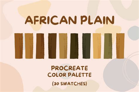 African Plains Procreate Color Palette Graphic By SimonByArt Creative