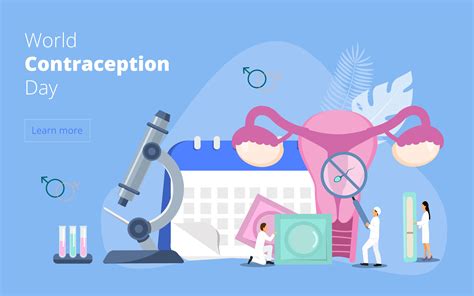 D A Mundial De La Anticoncepci N El De Septiembre Vector Concepto