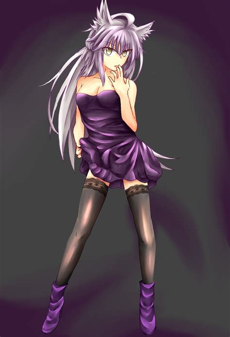 Papel de parede ilustração cabelo longo Anime Meninas anime