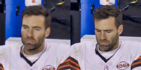 Joe Flacco Caught Sleeping On The Sidelines During TNF