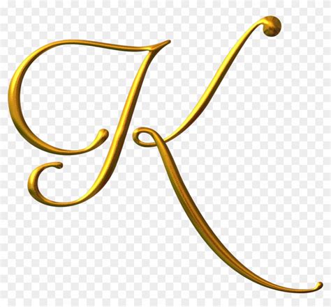 Alfabeto Dorado Png Gold K Png Free Transparent Png Clipart Images