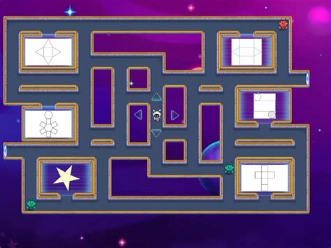 D Shapes And Their Nets Maze Chase