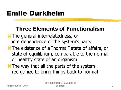 PPT SOC4044 Sociological Theory Emile Durkheim PowerPoint
