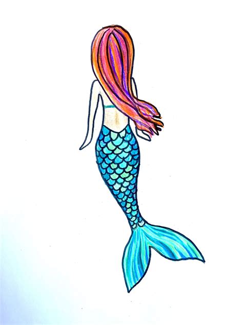 How To Draw A Mermaid NBKomputer