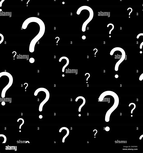 Question Mark Pattern Design Seamless Vector Background For Survey