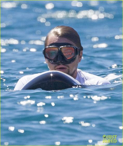 Shirtless Leonardo DiCaprio Yachts With Bikini Clad Toni Garrn Photo