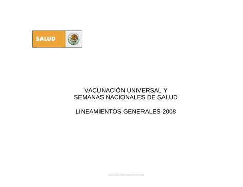 PDF VACUNACIÓN UNIVERSAL Y SEMANAS NACIONALES DE SALUD romper