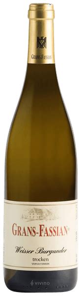 Grans Fassian Weisser Burgunder Trocken Vivino US