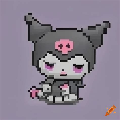 Cute Pixel Art Of Kuromi On Craiyon