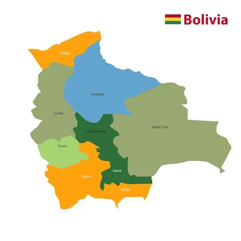 Premium Vector 3d Map Of Bolivia