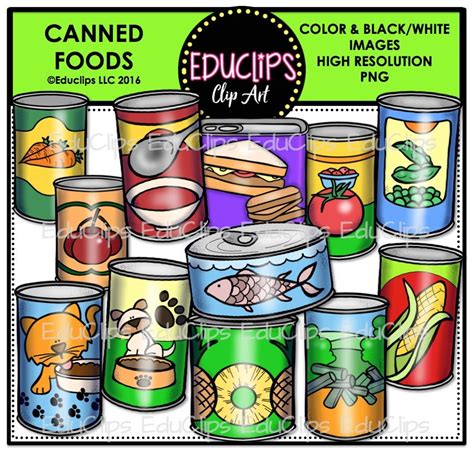 Canned Food Clip Art At Vector Clip Art Clipart Library Clip Art