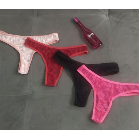 Kit Calcinhas Renda Tangas Fio Dental Shopee Brasil
