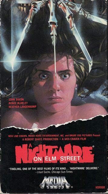 A Movie Poster For The Film Nightmares On Elm Street