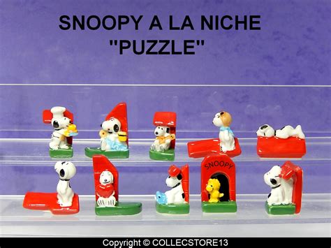 SERIE COMPLETE DE FEVES SNOOPY A LA NICHE PUZZLE 2023 Fèves de