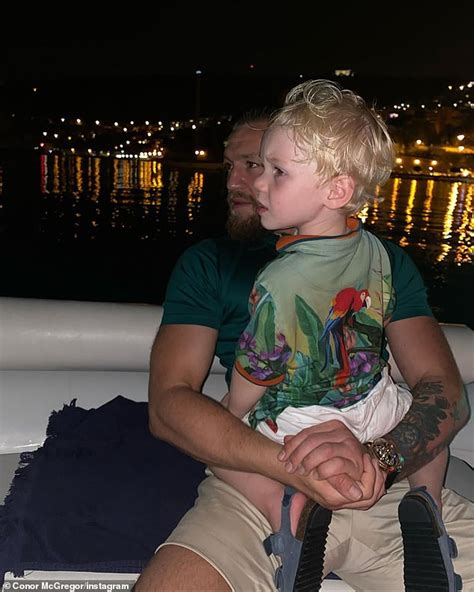 Conor McGregor Shares Snaps With His Son Conor Jr 3 Onboard A Luxury