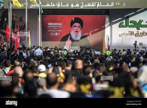 Beirut Lebanon Rd Nov Secretary General Of Pro Iranian