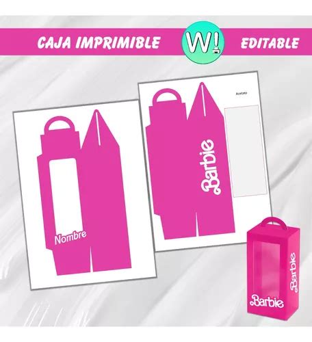 Kit Imprimible Molde Caja Barbie Box Editable En Venta En R O Cuarto