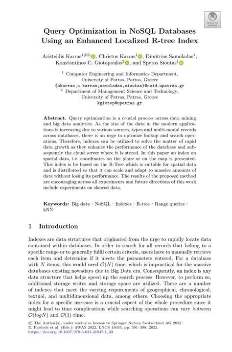pdf query optimization in nosql databases using an enhanced localized r tree index