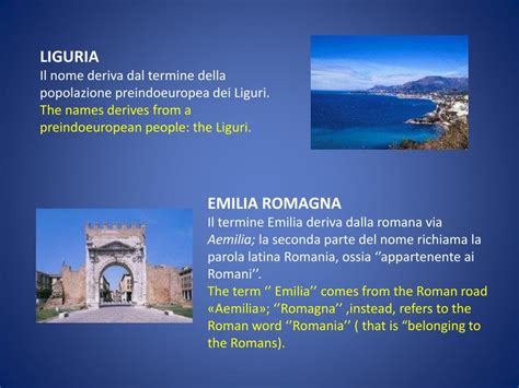 PPT ETIMOLOGIA DELLE REGIONI DITALIA PowerPoint Presentation Free