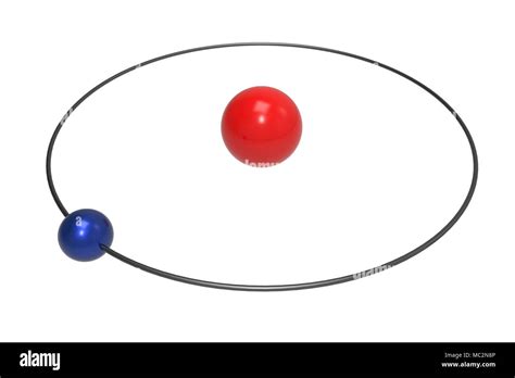Bohr Model Of Hydrogen Atom With Proton And Electron Science And
