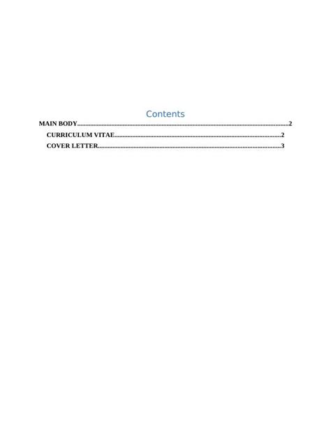 Cv And Cover Letter For Project Manager Position At Sainsbury S