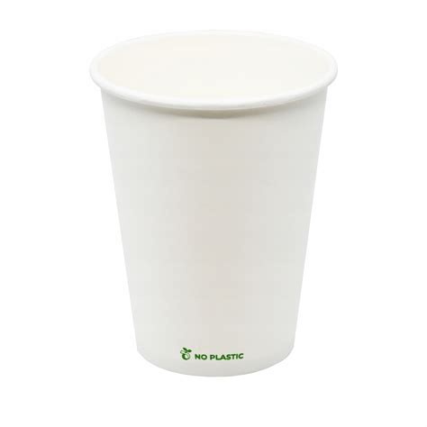 Kubek papierowy do kawy herbaty biały PLASTIC FREE BIO 300 ml 50 szt