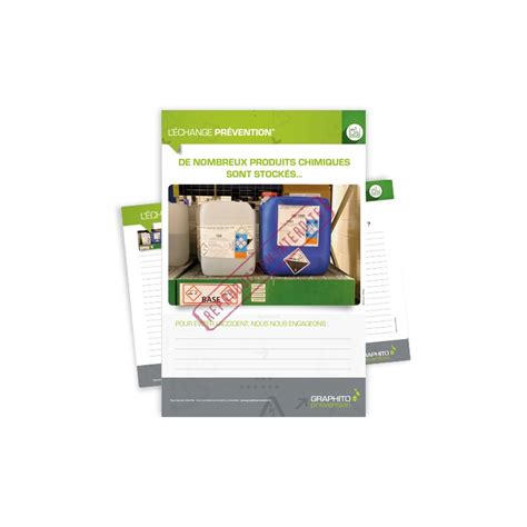 Echange prévention Etiquetage des produits chimiques Graphito
