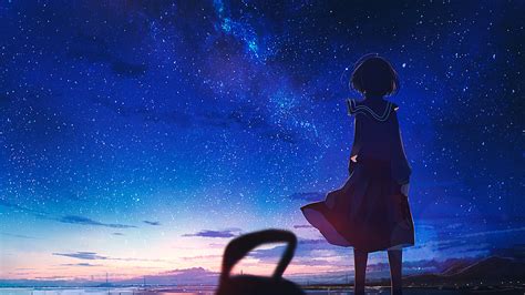 Anime Night Sky Wallpaper Hd Infoupdate Org