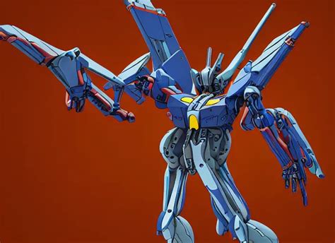 Vitruvian Mecha Isometric Concept Gundam Macross Stable Diffusion