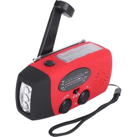 Radio Météo d urgence 2000 MAh à Manivelle Solaire AM FM NOAA Radio d