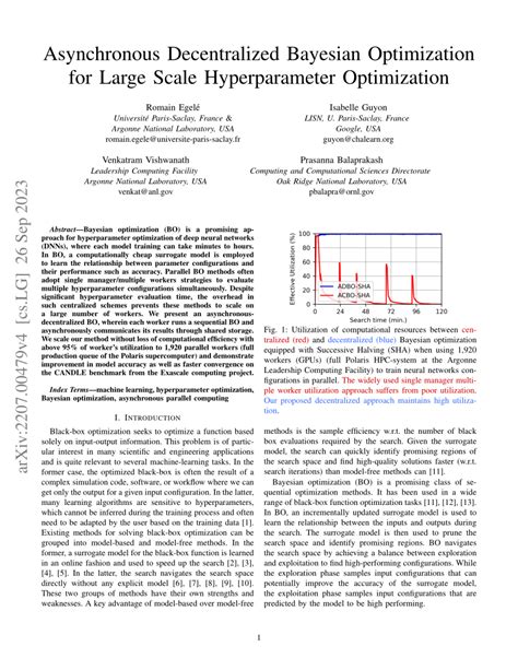 pdf asynchronous decentralized bayesian optimization for large scale hyperparameter optimization