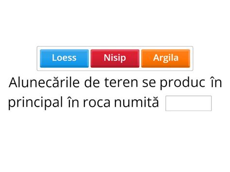 Alunecarile De Teren Complete The Sentence