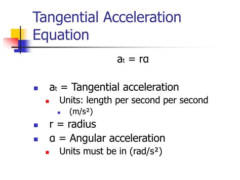 angular acceleration formula