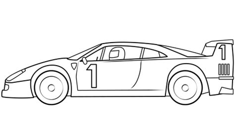 Race Auto Kleurplaat Gratis Kleurplaten Printen
