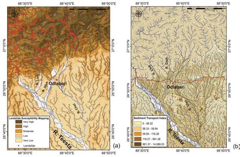 a landslide susceptibility map of catchment area with 5 distinct download scientific diagram