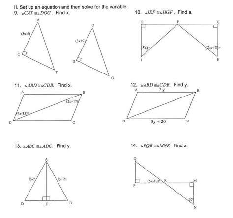 Solving Corresponding Parts Of Congruent Triangles Brainly Ph