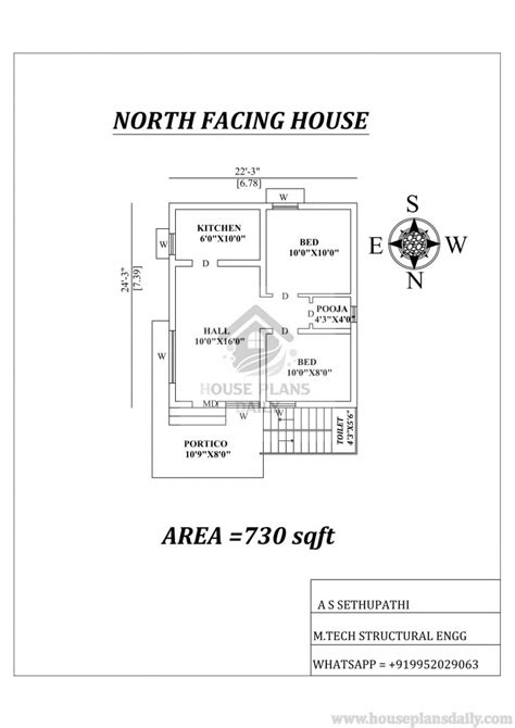 North Facing House Plans As Per Vastu Shastra North Home House