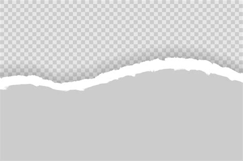 Papel Rasgado Con Espacio Para Texto Con Fondo Gris Vector Premium