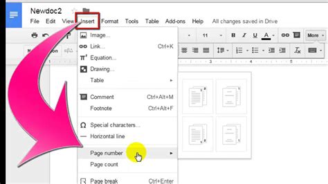 How To Add Page Numbers In Google Docs YouTube