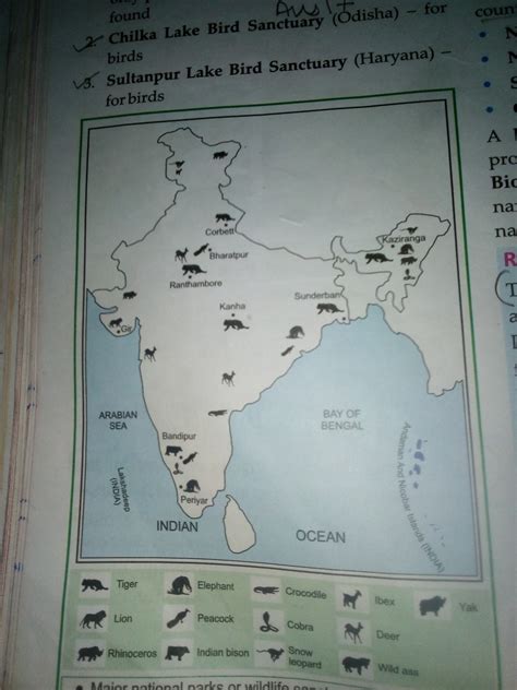 On The Given Political Map Of India Locate And Mark The
