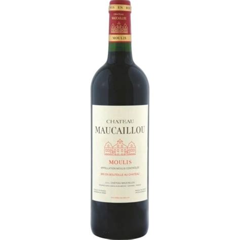 Vin Rouge Bordeaux Moulis en Médoc CHATEAU MAUCAILLOU la bouteille de