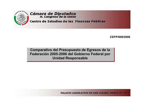 PDF Comparativo del Presupuesto de Egresos de la Federación